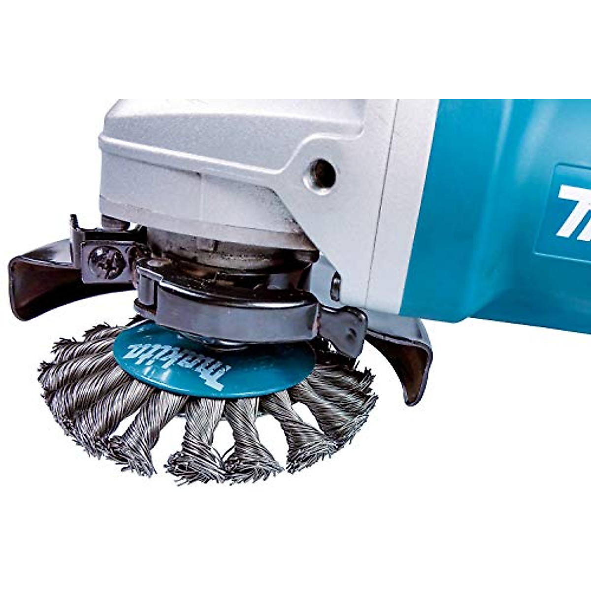 Makita 1 Piece - 4 Inch Knotted Twist Wire Wheel Brush for Grinders - Heavy-Duty Conditioning for Metal - 4" x 5/8-Inch | 11 UNC