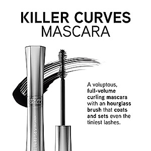 Physicians Formula Killer Curves Curling Mascara, Black, Full-Volume Lash-Lifting, Dermatologist Approved, Clinically Tested, Ophthalmologist Approved, Cruelty Free, Vegan