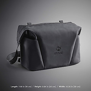 Stokke Xplory X Changing Bag, Modern Grey - Doubles As Shoulder Bag or Backpack - Includes Foldable Changing Mat - UPF 50+, Water Repellent, Easy to Clean