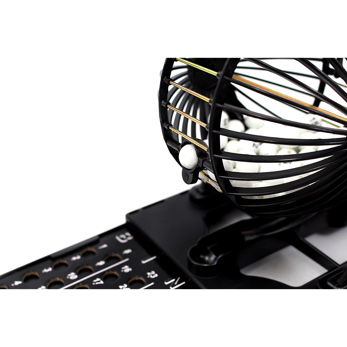 PowerTRC Bingo Machine Cage Game Set | with Bingo Balls | Classic Cage | Bingo Tray (Classic Version)