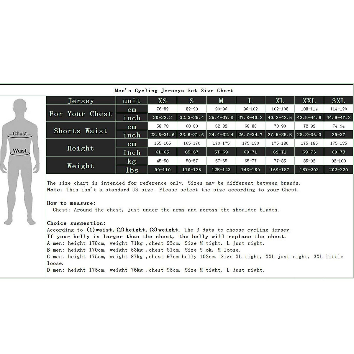 Men's Cycling Jersey,Bicycle Short Sleeve Breathable Cycling Shorts Set Quick Dry Blue