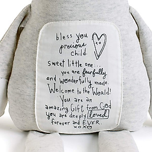 DEMDACO Plush Bless You Precious Child Poetic Threads Bear Children's Stuffed Animal Toy for Boys & Girls