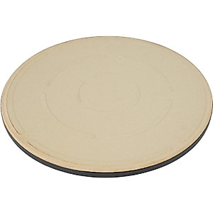 Onlyfire Round Pizza Grilling Stone for Oven, BBQ and Grill - 15” Non-Stick Black Ceramic Baking Stone for Pies, Pastry Bread, Calzone - Home Kitchen Accessories