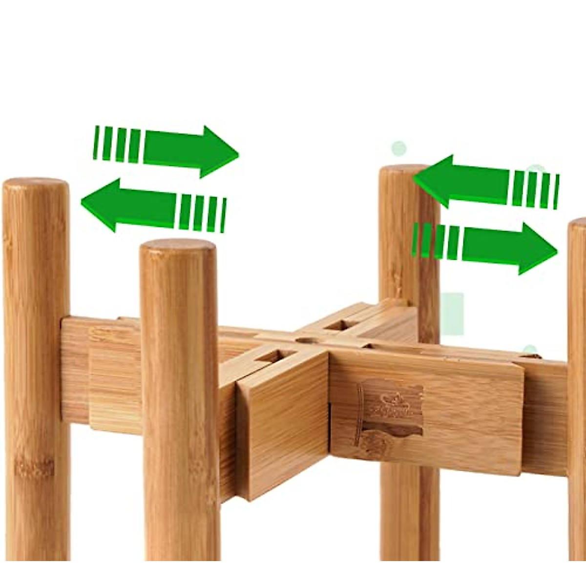 Drink Dispenser Stand - Beverage Glass Jar and Water Plastic Jug Holder - Adjustable up to10-inch Wide