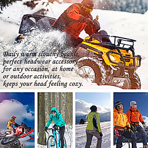 HiRui Knit Beanie Winter Hats Ear Covers for Men Women Kids-Warm Daily Headwear (Black)