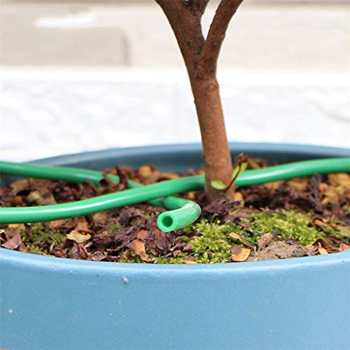 UXZDX CUJUX 10-70m 1/4'' Green Garden Watering Irrigation Hose Water Tubing Micro Drip Pipe for Irrgation System 4/7mm Hose (Color : 50m)