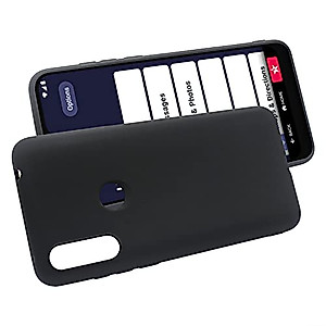 Lacass Jitterbug Smart3 Case, Silicone Soft TPU Bumper Durable Flex and Easy Grip Case for Jitterbug Smart 3 (2021) for Seniors (aka Lively Smart) (Black)