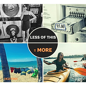 Dezitrek LARGE All in One Hand Wash Bag and Plunger Set - Off Grid Washing Machine Non Electric for Camping Travel | Eco Friendly Portable Manual Clothes Washer Laundry Bag for RV's, Apartments