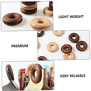 Veemoon 2pcs Wooden Sealing Clip Spades Food Walnut