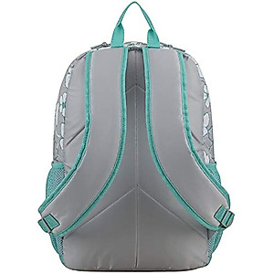 Eastsport Laptop Backpack, Multipurpose Casual Daypack, Triple Compartments Bookbag for College, Hiking, Work, 18 Inches, Blue Flowers