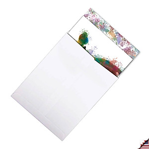 The Best Card Company - 1 Large Thank You Card (8.5 x 11 Inch) - Animal Stationery Greeting, Cute Kids Gratitude Card - Funky Rainbow Wildlife Cow JQ4948ETYG