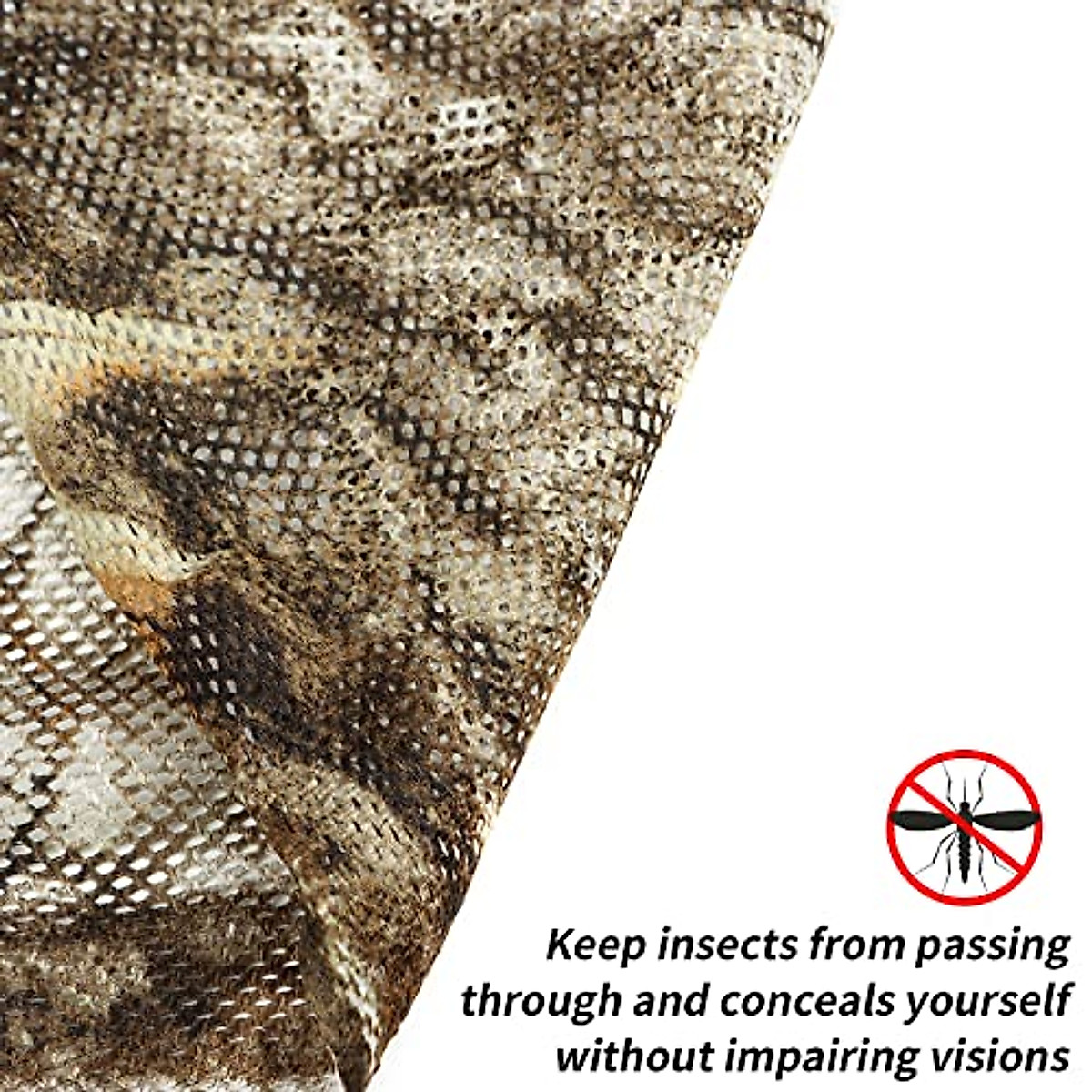 WINWAY 300D Camo Burlap Camouflage Netting Quiet Mesh Net for Hunting Sunshade Camping Concealment Shooting Blinds…