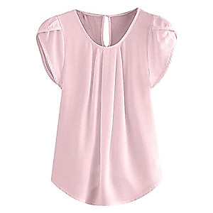 Women Shirt Short Sleeve Casual Stylish Top Shirts T Shorts Women,Womens Tops with Collars