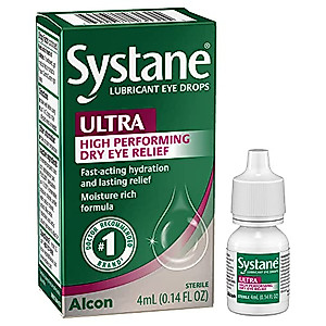 Systane Ultra Lubricant Eye Drops,0.14 Fl Oz (Pack of 1)
