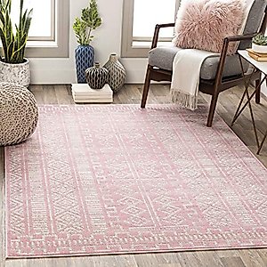 Artistic Weavers Dianne Area Rug 5'3" x 7'3", Pale Pink/Cream