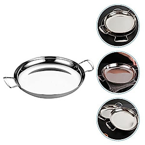 Luxshiny Crab Pots for Cooking Everyday Pan with Handles Stainless Steel Pot Korean Ramen Pot Stir Fry Pan Stewpot Skillet Saute Pan Induction Cooking Pot Casserole Pots 26cm