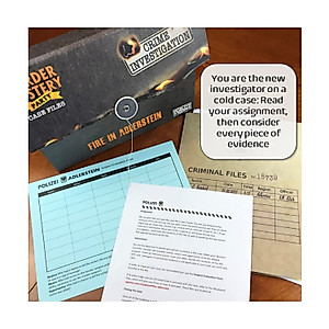 Murder Mystery Party Case Files: Fire in Adlerstein for 1 or More Players Ages 14 and Up