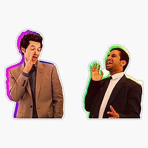 JB Print Parks and Rec - John Ralphio and Tom Haverford Vinyl Decal Sticker Car Waterproof Car Decal Bumper Sticker 5"