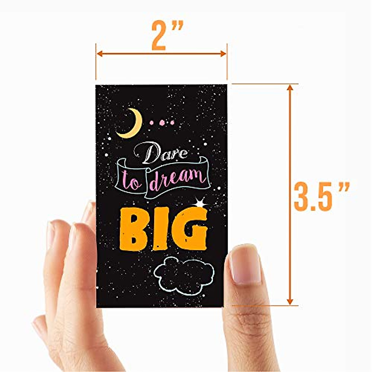 Uplifting Motivational Inspirational Cards - 50 Cards for Appreciation Gratitude and Encouragement - Business Card Size