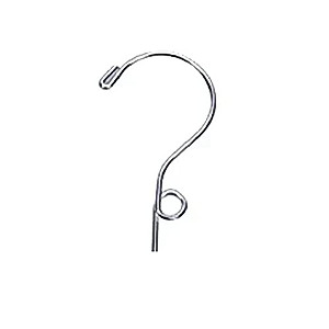 NAHANCO 12" Metal Skirt/Pant Hanger with Loop Hook, High Polished Chrome - 100/CTN.