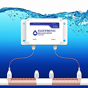 CAMECO Electronic Water Softener for Whole House, Alternative Water Descaler System Salt-Free Hard Water Conditioner | Limescale and Rust Removal | Reduces Hardness| Improve Water Quality