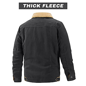 EKLENTSON Men's Cold Weather Winter Jacket - Insulated Snow Jacket for Hunting & Fall, Grey, Medium