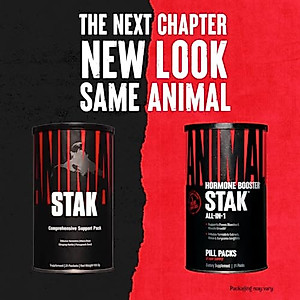 Animal Stak – Complete Natural Hormone Booster Supplement with Tribulus – Natural Testosterone Booster for Athletes – Contains Estrogen Blockers – 1 Month Cycle