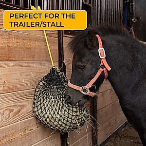 Texas Haynet - Extra Small Slow Feed Hay Net with 1 inch Holes, Easily Holds 1-2 Flakes