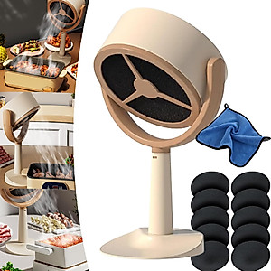 Lorivu Smoke Purifier, Portable Smoke Purifier Lorivu, Lorivu Portable Range Hood, Kitchen Exhaust Fan Smoke Purifier, Low Noise Mini Cooker Hood for Kitchen, Home, BBQ, Hot Pot (Rechargeable Set)