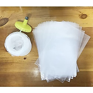 15 Pieces Sprayer Cup Liners,Paint Sprayer Bags,Paint Sprayer Parts Transparent Spray Gun Cup Canister Liners for HVLP Paint Sprayer Paint Sprayer Accessories (15, 7 x 11.8 inch)