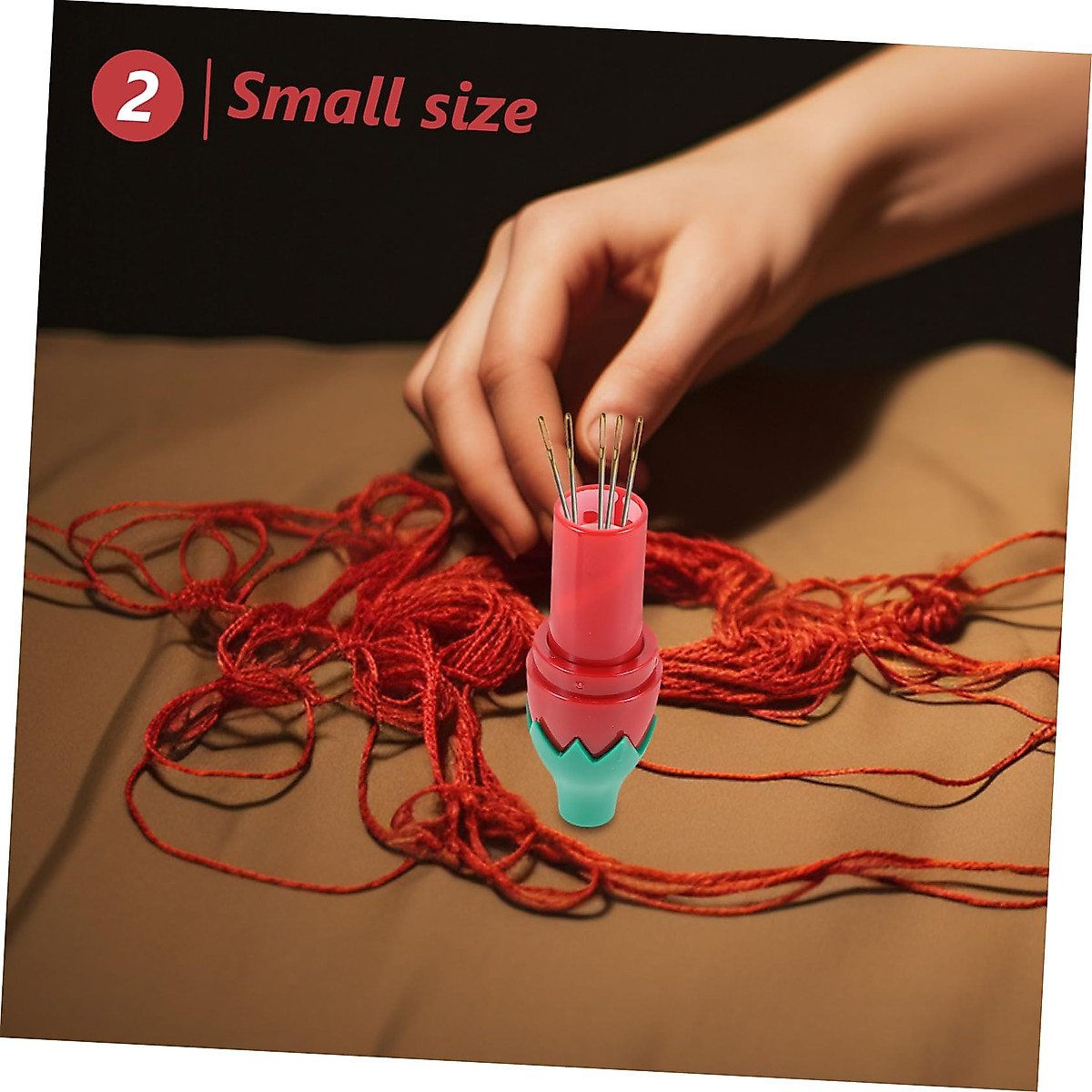 EXCEART 6Pcs Needle Storage Tubes Sewing Needle Pins Box Container Plastic Fruit Shape Tool Box Holder Organizer for DIY Small Items Toothpick Beads Jewelry