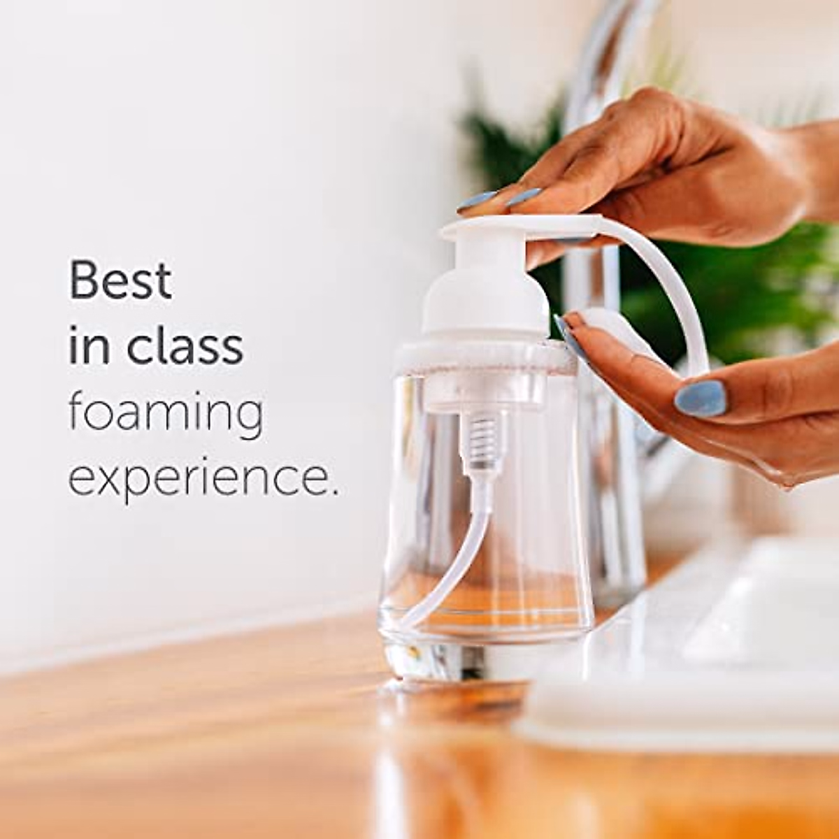 Tirtyl Hand Soap Duo Kit - 2 Glass Foaming Dispensers + Storage Tin + 6 Tablet Refills (48 fl oz total - 6x 8 fl oz) - NEW Formula - Compostable Packaging - Variety Fragrances