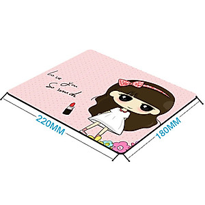 Custom Popular Singer Mouse Pad with The Smashing Pumpkins Bald Look Room Lamps Non-Slip Neoprene Rubber Standard Size 9 Inch(220mm) X 7 Inch(180mm) X 1/8 Inch(3mm) Desktop Mousepad Laptop Mousepads Comfortable Computer Mouse Mat