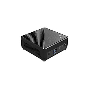 MSI Cubi N Ultrasmall PC, Intel Pentium N200, 4GB Memory, 128GB SSD, Dual Display, Windows 11 PRO Entry (ADL-005US), Black