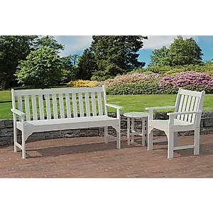 POLYWOOD RST18LI Round 18" Side Table, Lime