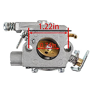 partszen 309376002 Carburetor for Ryobi RY3714 RY3716 Gas Chainsaw Carb with Primer Bulb Spark Plug Fuel Filter