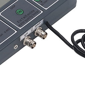 Water Quality Monitor, Wireless Remote Monitoring Multiparameter Water Quality Tester Auto Compensation S.G PH EC Salt ORP TDS CF Temp (US 110V)