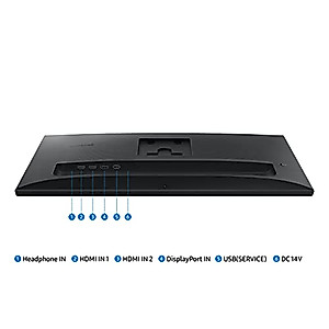 SAMSUNG S61B Series 27-Inch QHD (2560x1440) Computer Monitor, 75Hz, HDMI, IPS Panel, DisplayPort, FreeSync, Height Adjustable Stand (LS27B610EQNXZA), Black