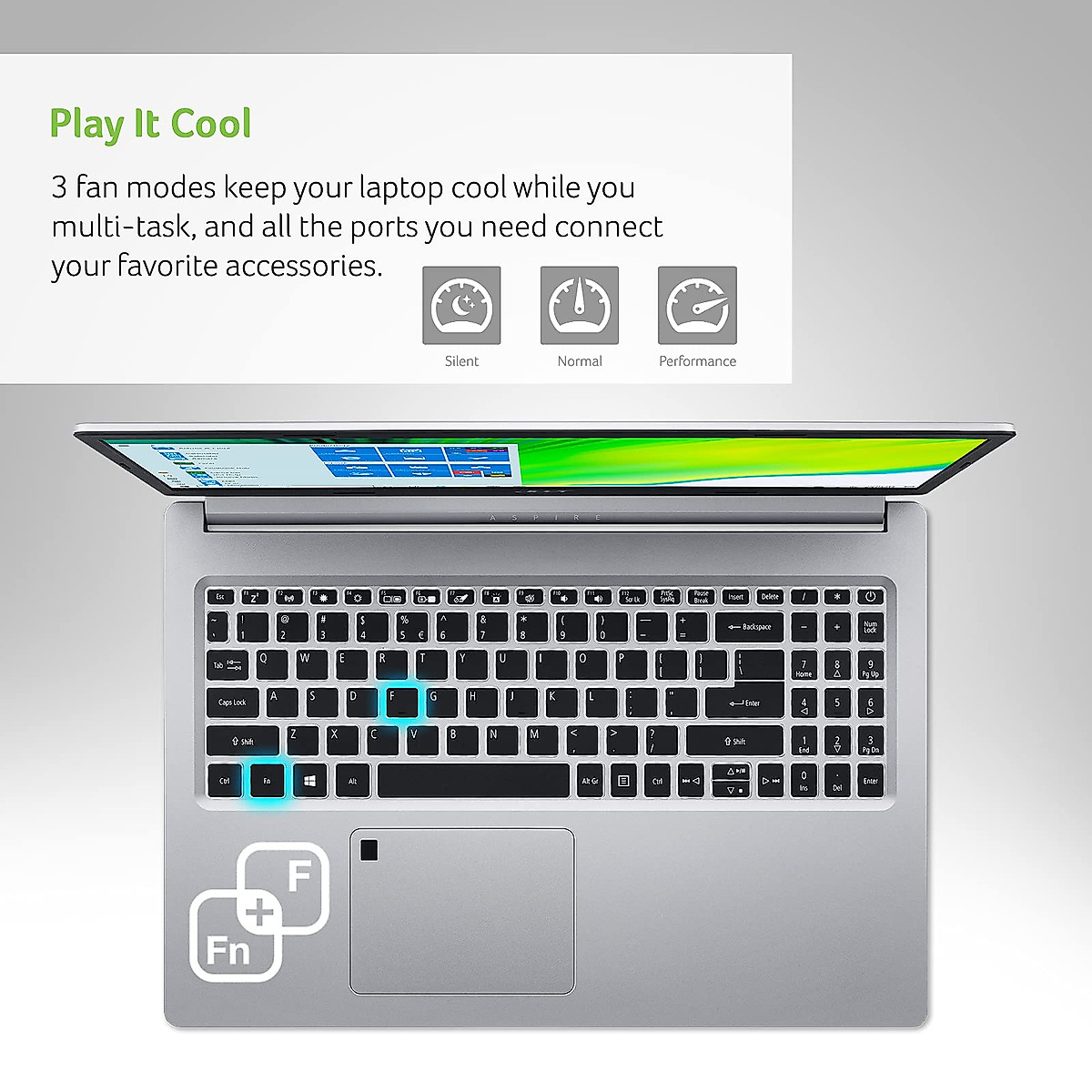 Acer Aspire 5 A515-46-R14K Slim Laptop | 15.6" Full HD IPS | AMD Ryzen 3 3350U Quad-Core Mobile Processor | 4GB DDR4 | 128GB NVMe SSD | WiFi 6 | Backlit KB | Amazon Alexa | Windows 10 Home (S mode)