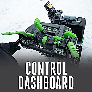 EGO Power+ SNT2405 24 in. Self-Propelled 2-Stage Snow Blower with Peak Power Two 7.5Ah Batteries and Dual Port Charger Included, Black (Renewed)