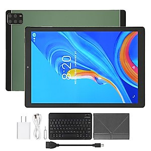 Acogedor 10.1 Inch Tablet 6GB RAM 128GB ROM Deca Core CPU 5GWiFi 2 in 1 Tablet PC with Dual Speakers, for12.0, 100-240V (US Plug)