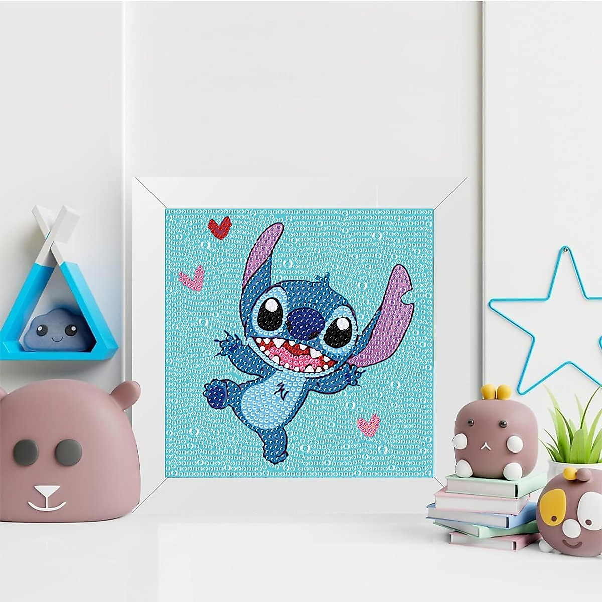 pvoodire 4 Pack Diamond Art Kits for Kids-Diamond Art Kits for Kids,Diamond Art for Kids,Childern Beginners 6x6inch