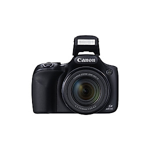 Canon SX530-CR 16.0 MP PowerShot CMOS Digital Camera with 50x Optical Image Stabilized Zoom (24-1200mm) and 3-Inch LCD HD 1080p Video, Renewed - Black