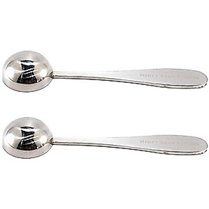 Honey Bear Kitchen 5 ml Teaspoon Measuring Scoops, Polished Stainless Steel, Set of 2