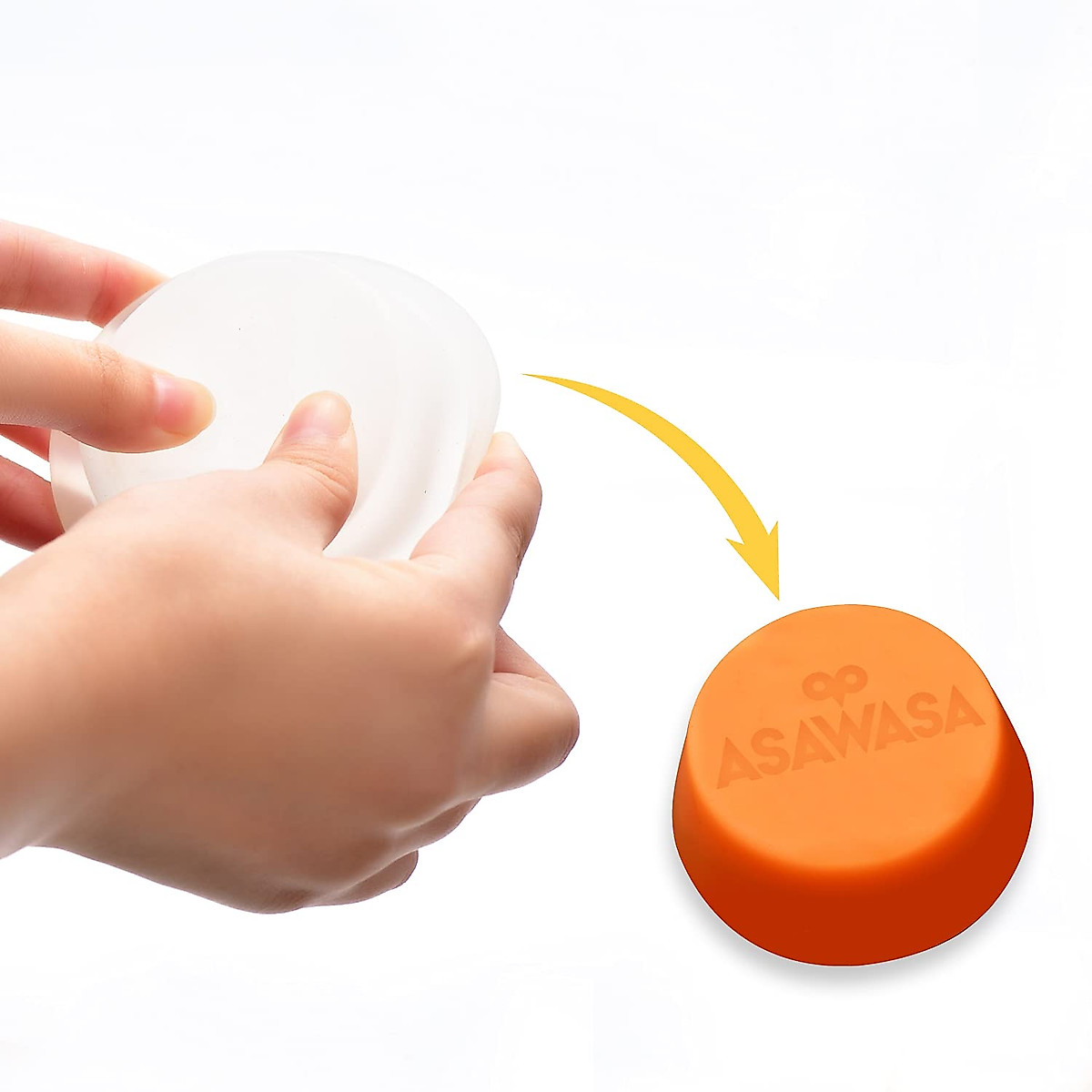 ASAWASA 2 Pcs Wax Warmer Silicone Liner, No Mess, No Scrape Way to Remove Scented Wax, Long Lasting ，Reusable,1.97 inch in bottom diameter Plug in Wax Warmer (Small and medium-size 2pcs) ﻿