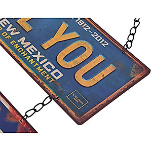 NIKKY HOME All You Need is Love Metal Antique Wall Art Hanging Sign Plaque 70s Room Decor 12.01 x 0.2 x 23.82 Inches