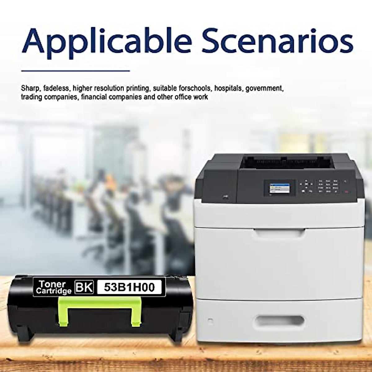 2-Pack (Black) DRA Compatible MS817 53B1H00 Toner Cartridge use Replacement for Lexmark MS817n MS817dn MS818dn MS817 Printer