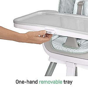 Ingenuity Beanstalk Baby to Big Kid 6-in-1 High Chair Converts from Soothing Infant Seat to Dining Booster Seat and more, Newborn to 5 Yrs - Ray