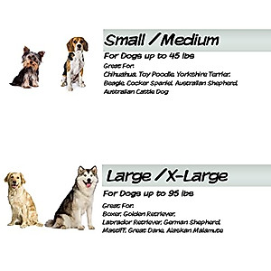 PETMAKER Furniture Protector Pet Cover for Dogs and Cats with Shredded Memory Foam filled 3-Sided Bolster Soft Plush Fabric Â– 35Â” x 35Â” Beige, Large