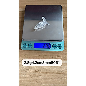 10PCS Unpainted Lure Blanks 2.8g 4.2cm with 3mm Free Fishing Eye Crankbait Simulation Blank Body Clear Hard Baits Trout Salmon Minnow Lure Popper Lures Topwater Freshwater 3mm 8061